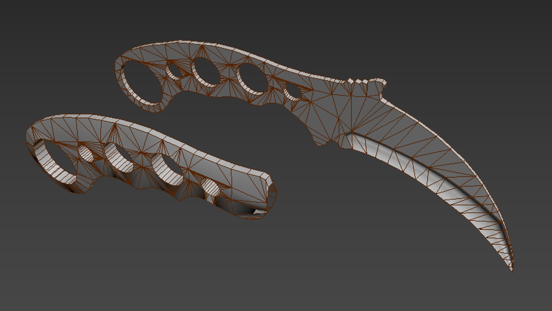 Karambit Knife Blade Grip 3d Max