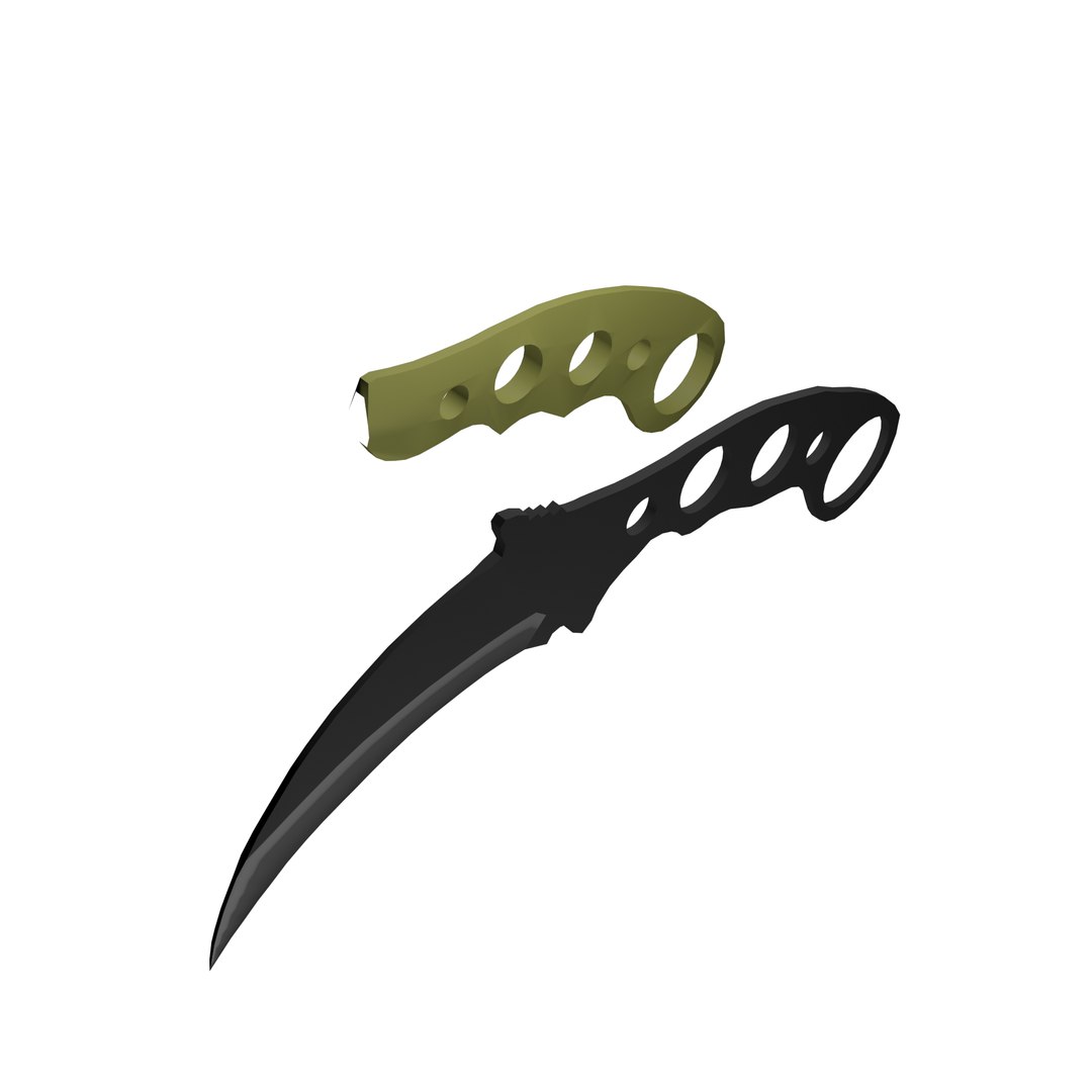 Karambit Knife Blade Grip 3d Max