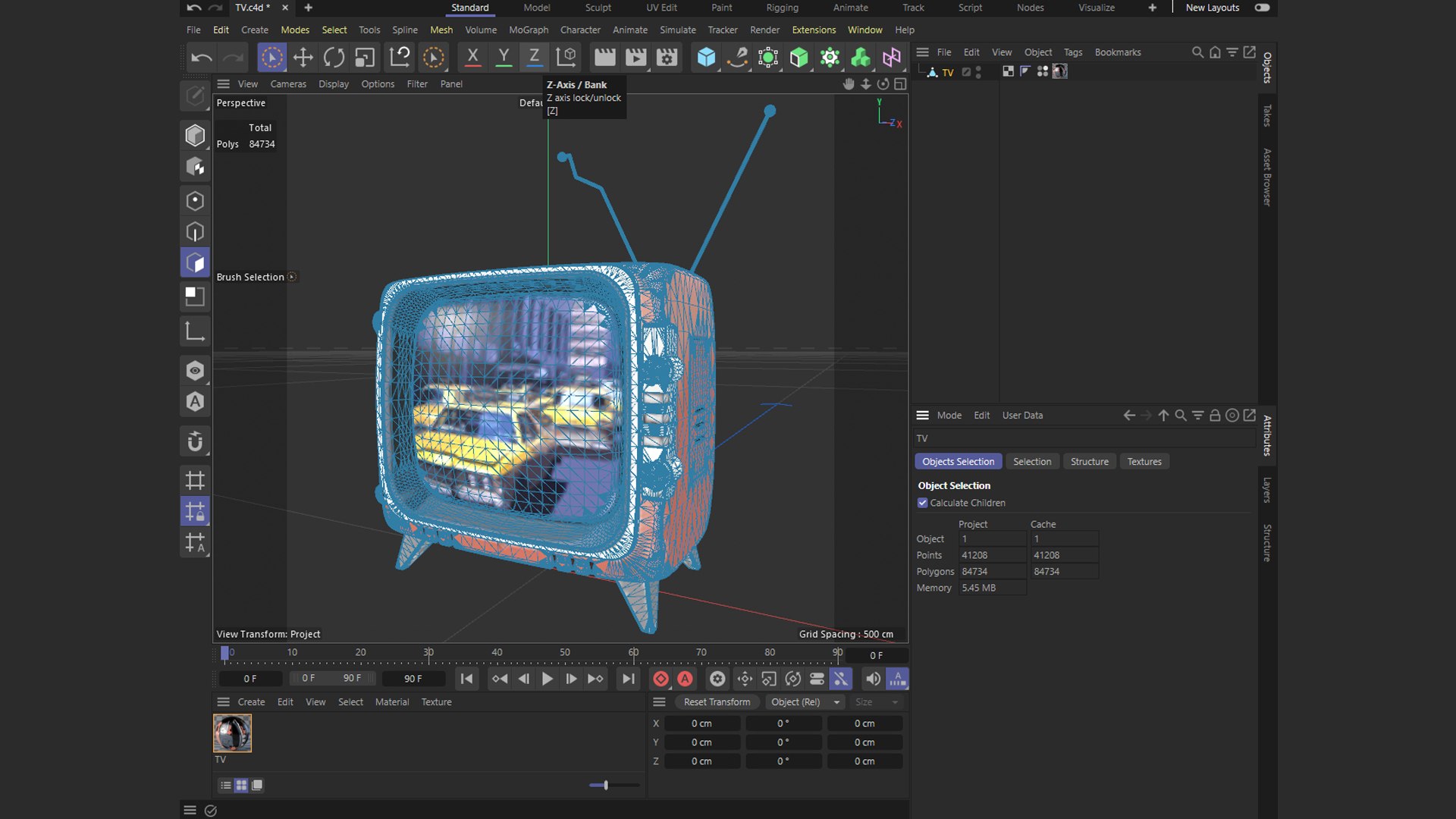 Television set 3D model - TurboSquid 2166207