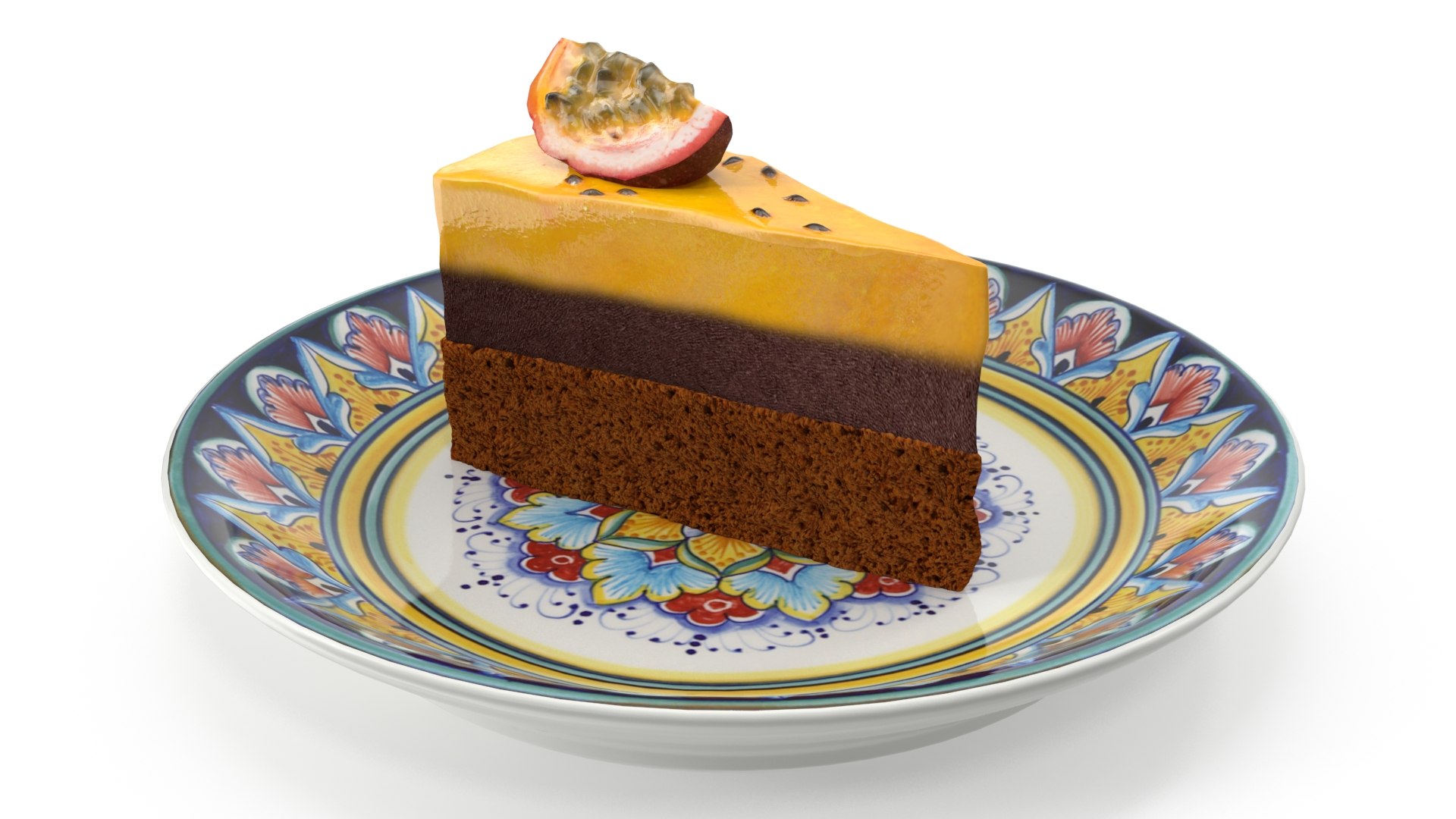 Chocolate Passion Fruit Entremet Cake 3D Model - TurboSquid 2052023