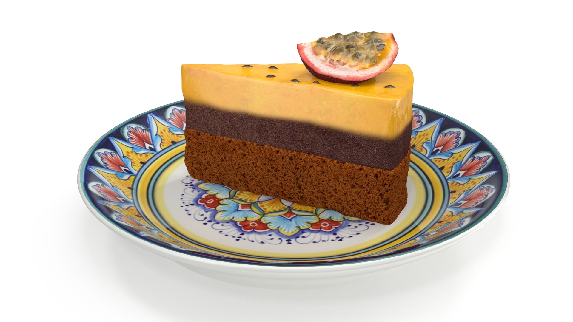 Chocolate Passion Fruit Entremet Cake 3D Model - TurboSquid 2052023