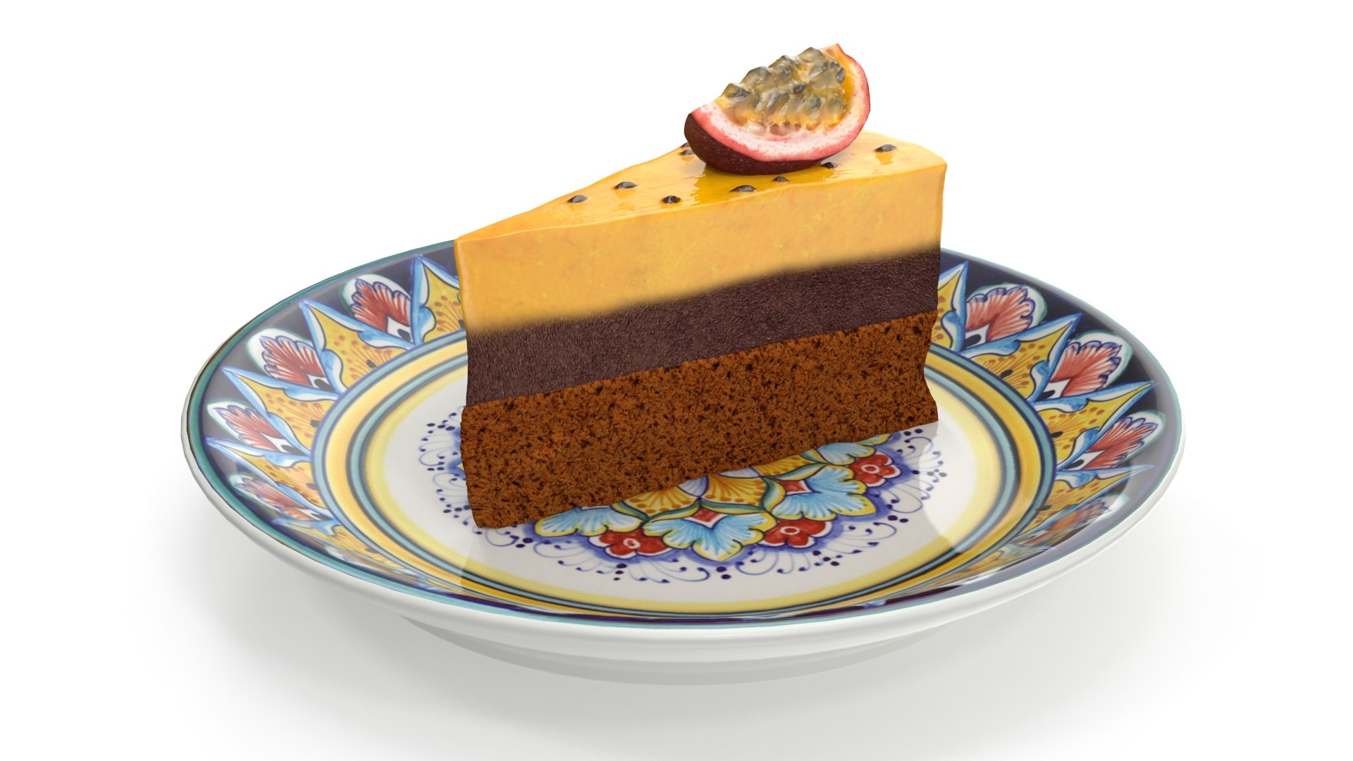 Chocolate Passion Fruit Entremet Cake 3D Model - TurboSquid 2052023