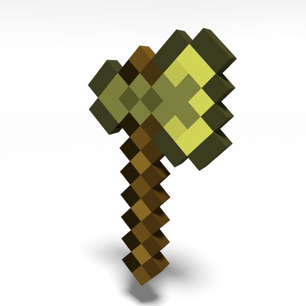 modelo 3d Hacha de Minecraft - TurboSquid 1380870