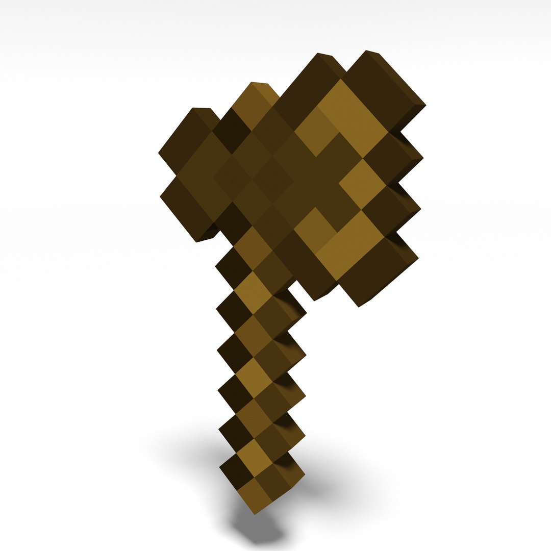 3D Model Minecraft Axe - TurboSquid 1380870