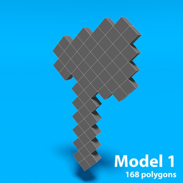 modelo 3d Hacha de Minecraft - TurboSquid 1380870