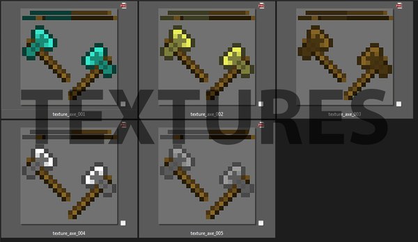 modelo 3d Hacha de Minecraft - TurboSquid 1380870