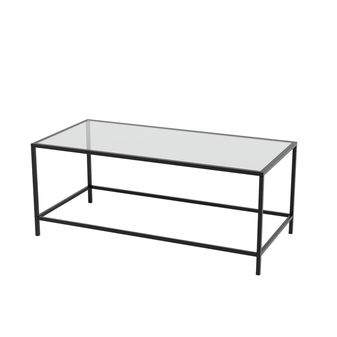 Rectangle Glass Table 3D Model - TurboSquid 2206863
