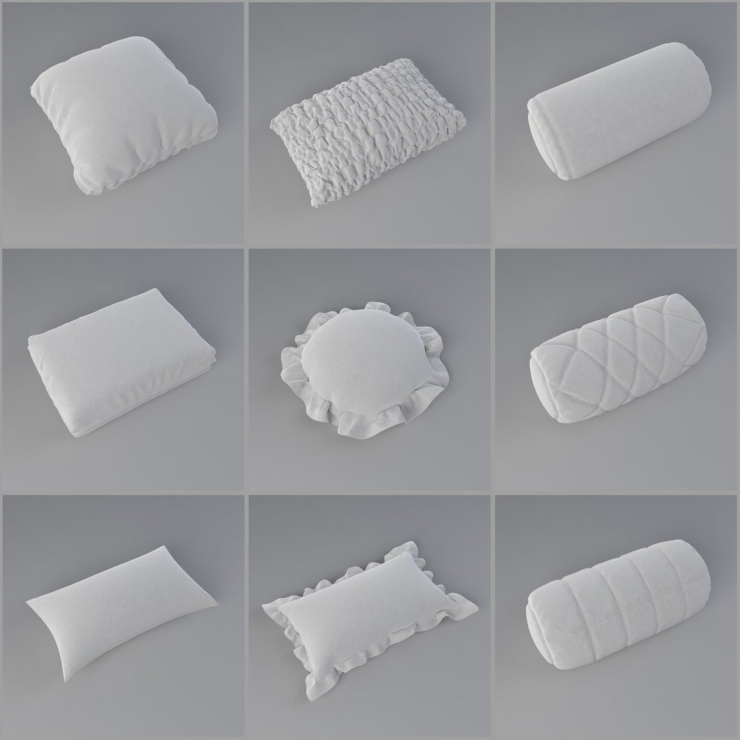 3D Pillow Pack Model - TurboSquid 1459082