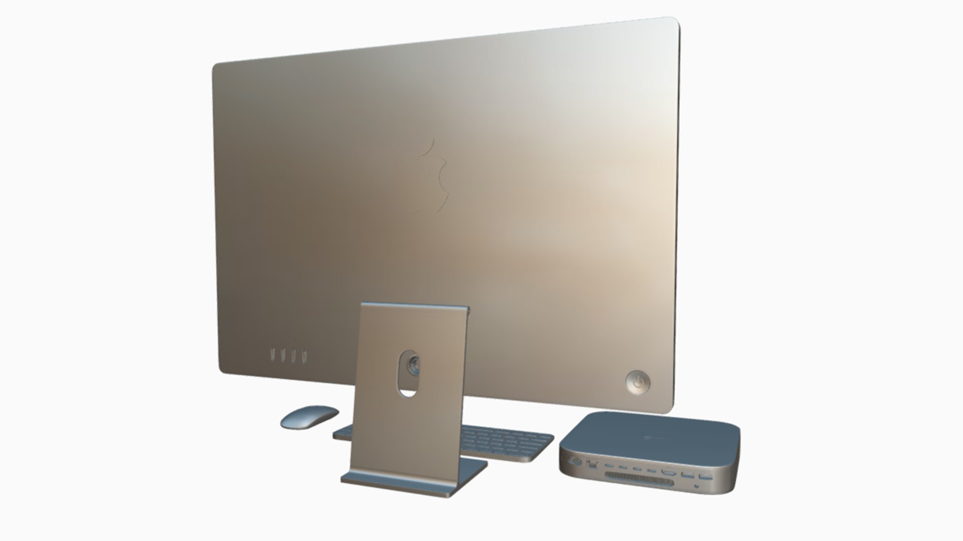 3D Apple IMac Desktop Computer Model - TurboSquid 2263025