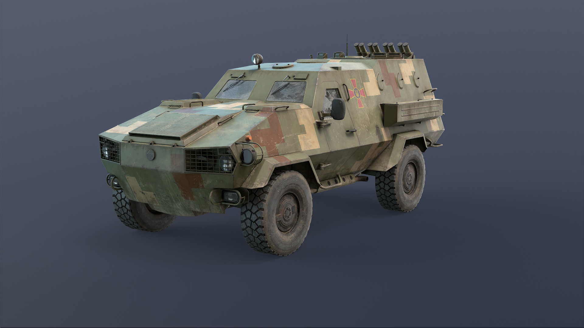 Dozor-B Ukrainian APC Low-poly 3D model - TurboSquid 1904848