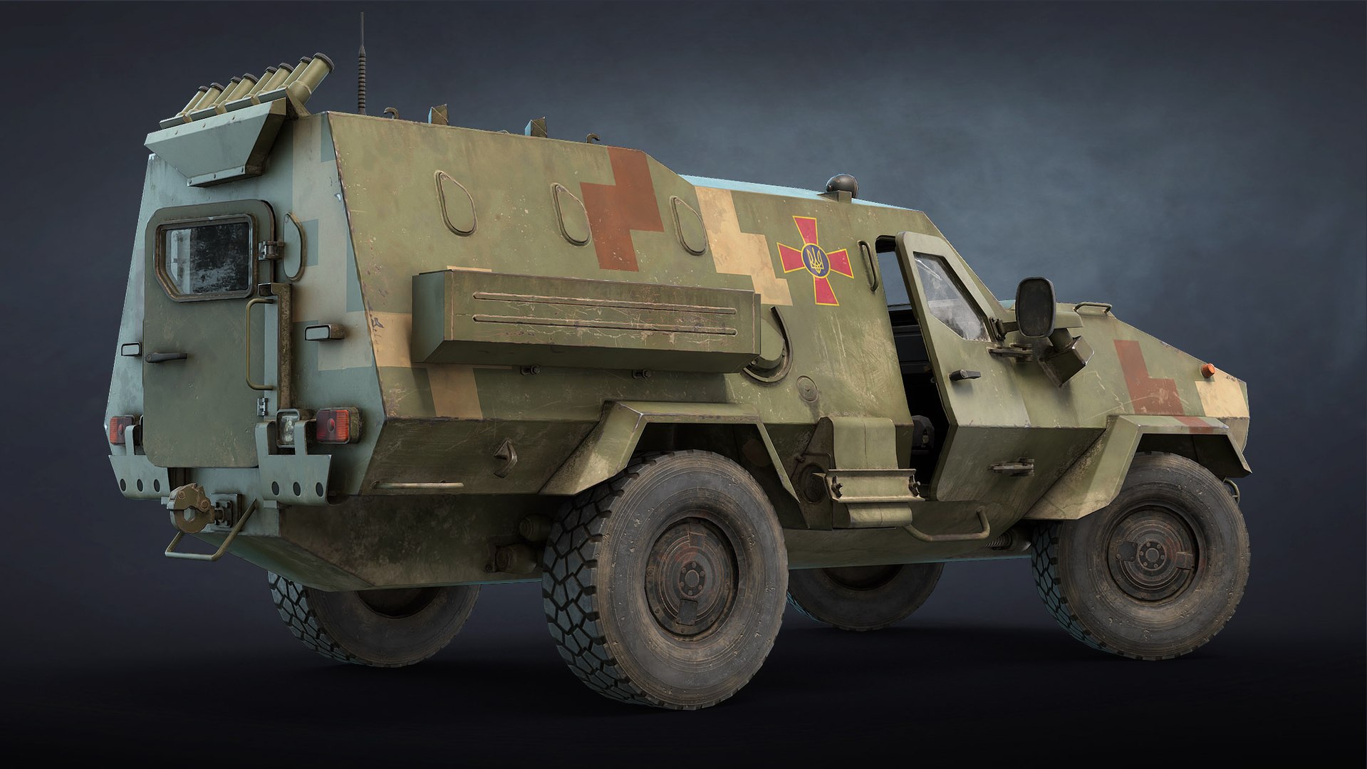 Dozor-B Ukrainian APC Low-poly 3D Model - TurboSquid 1904848