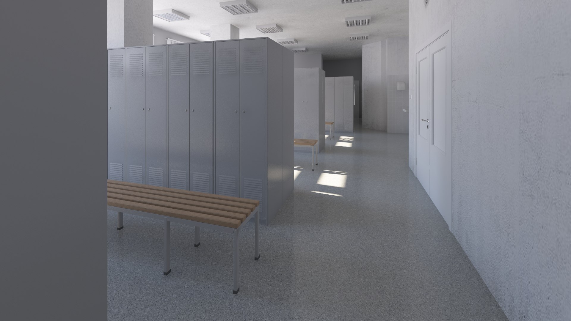 Locker Room 6 3D - TurboSquid 2014478