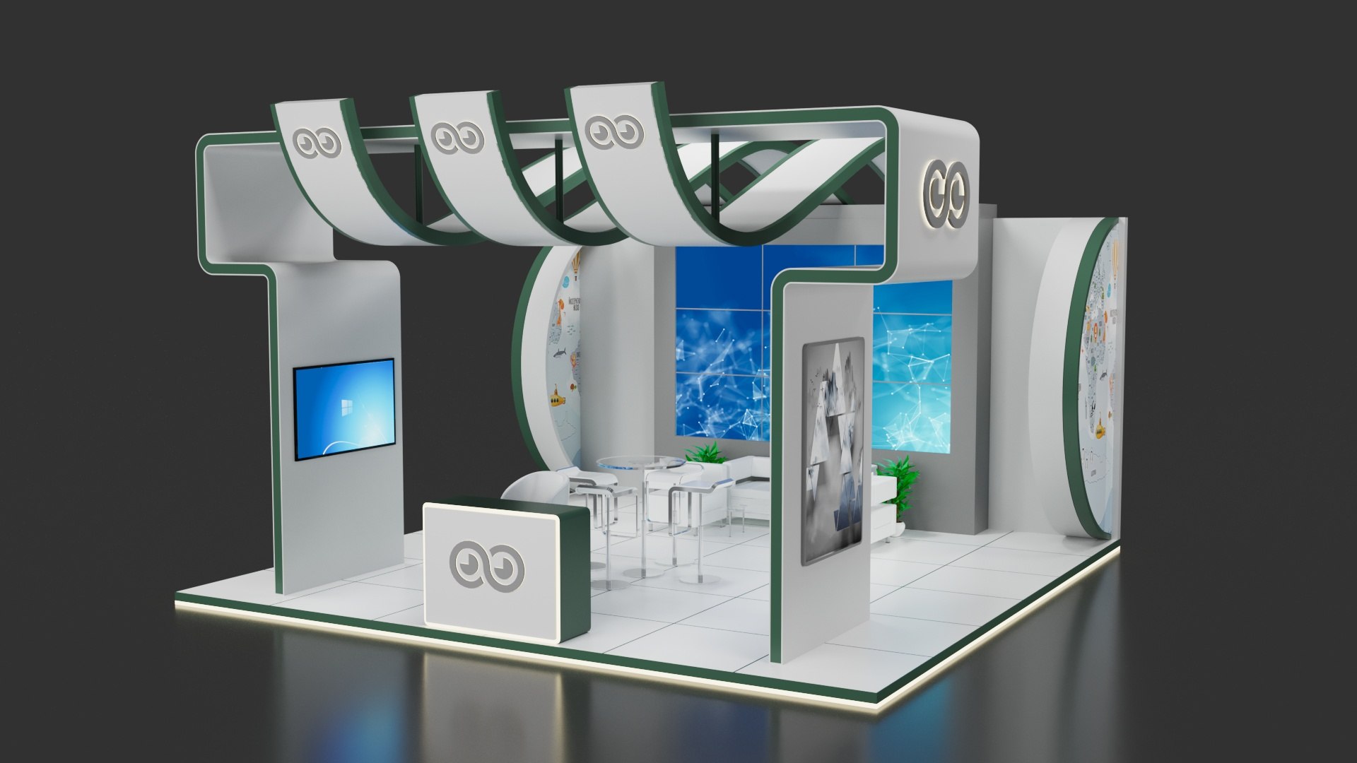 3D 6x6 Meter Exhibition Booth - TurboSquid 2261767