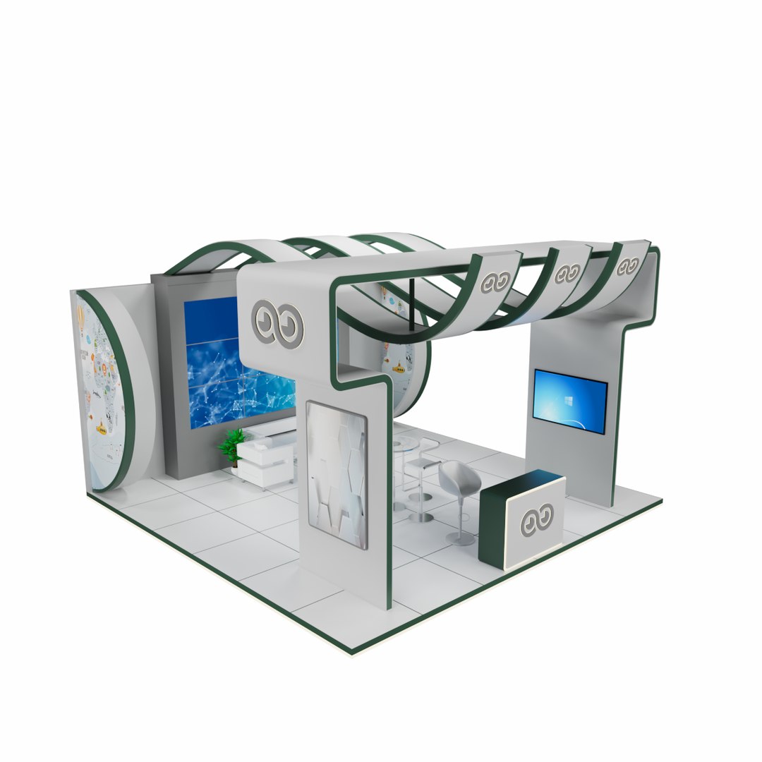 3D 6x6 Meter Exhibition Booth - TurboSquid 2261767