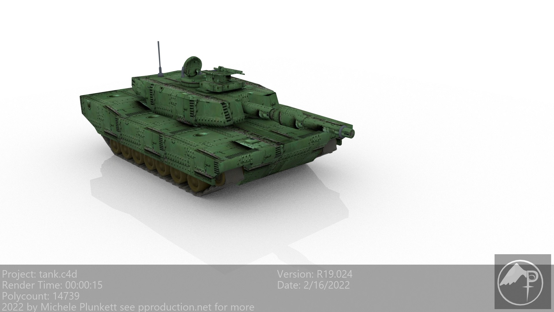 Tank 3D - TurboSquid 1855859
