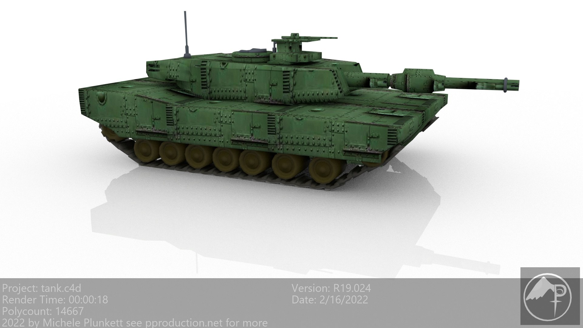 Tank 3D - TurboSquid 1855859