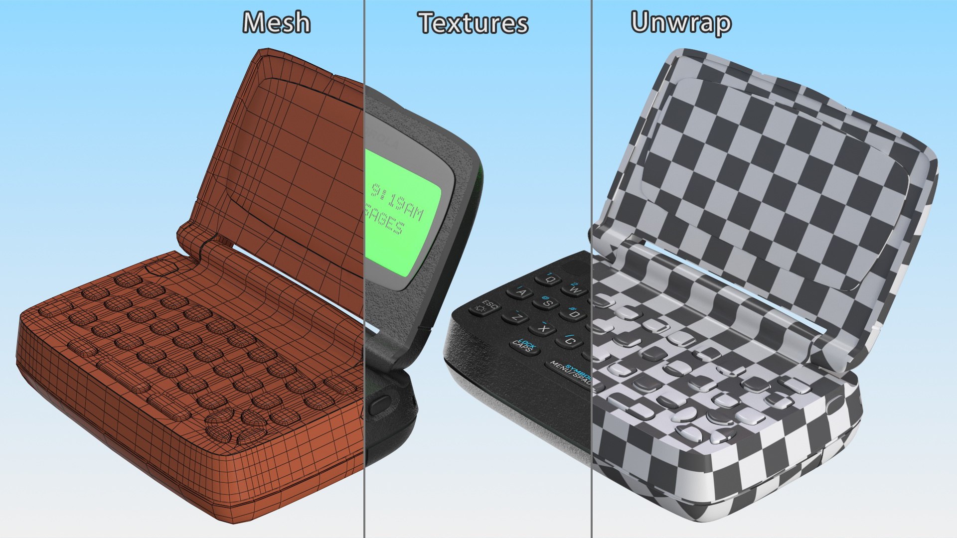 Two-Way Pager with Screen On 3D - TurboSquid 1951690