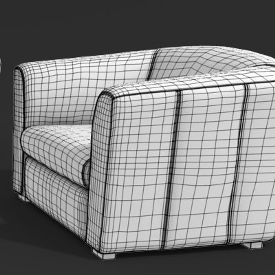 Armchair visualization 3D model - TurboSquid 1524706