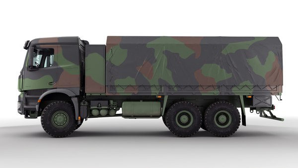 Mercedes Arocs Camouflage 6X6 model - TurboSquid 1839600