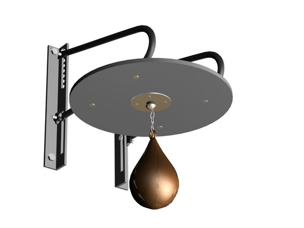 wall punching bag 3d model