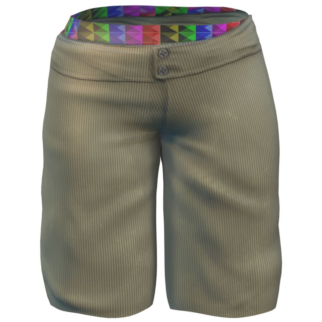 3D Khaki Shorts 3D Model - TurboSquid 2309876
