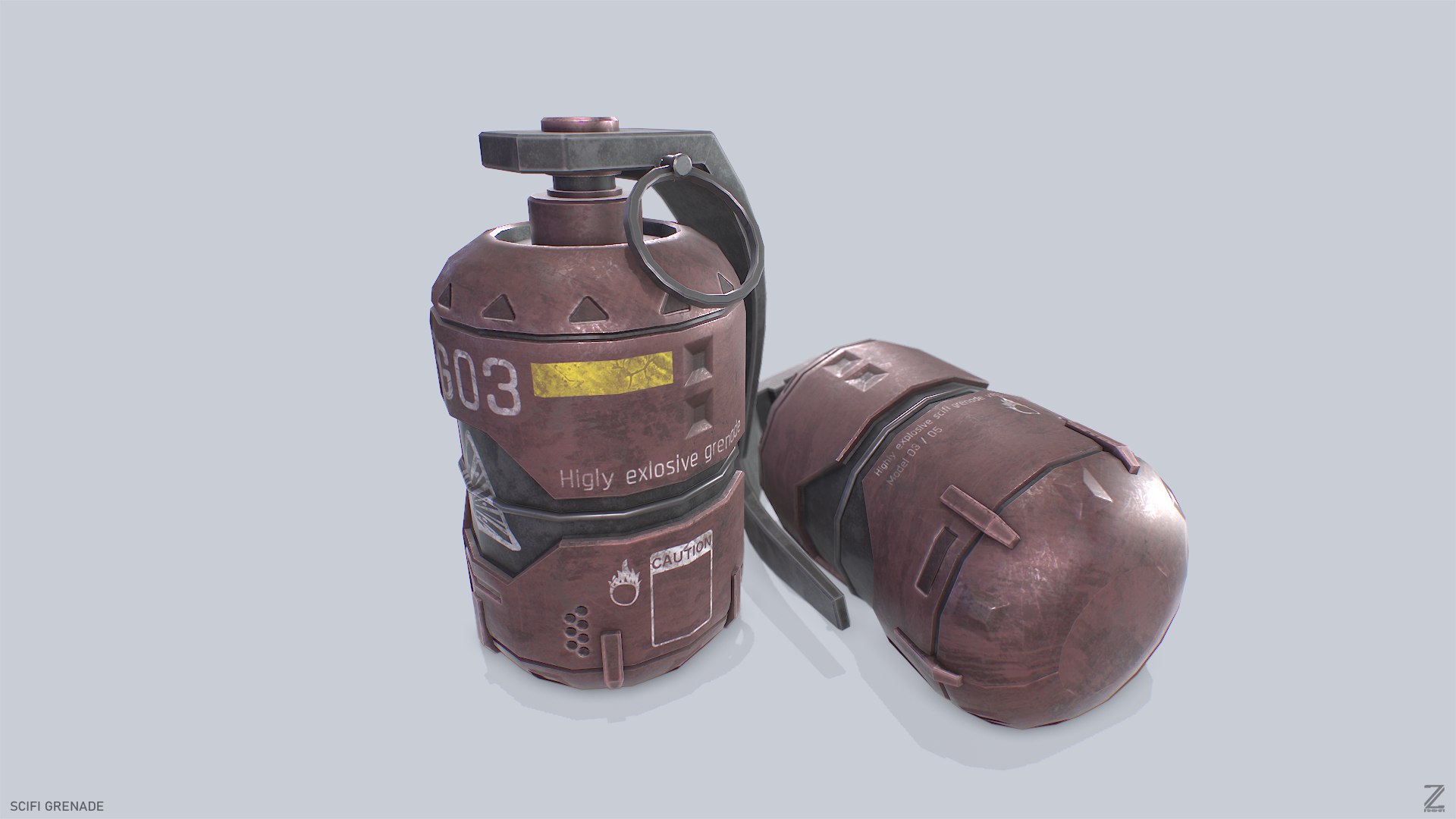 Scifi Grenade Model - TurboSquid 2426765