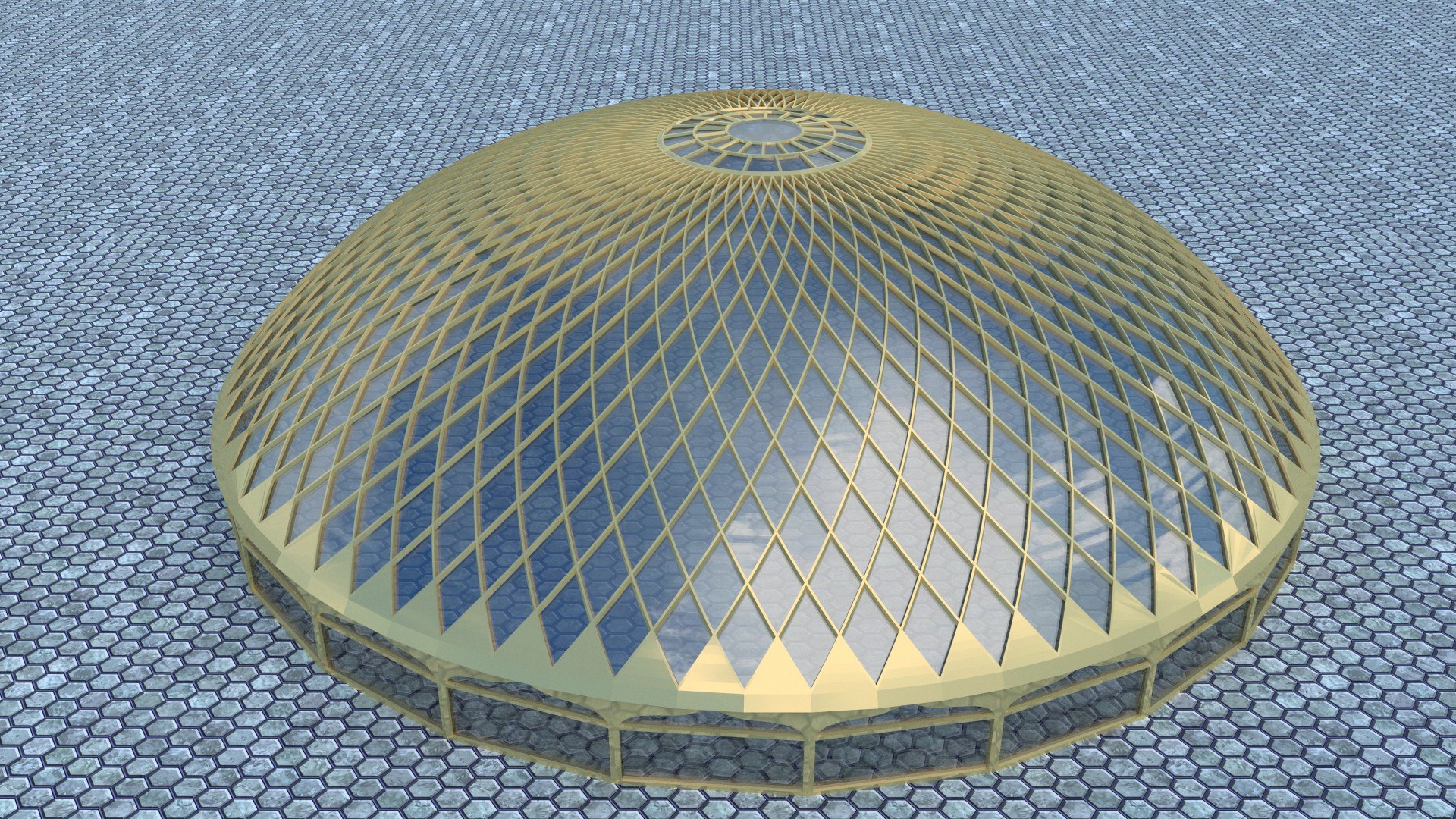 dome 1008 petals 3d model