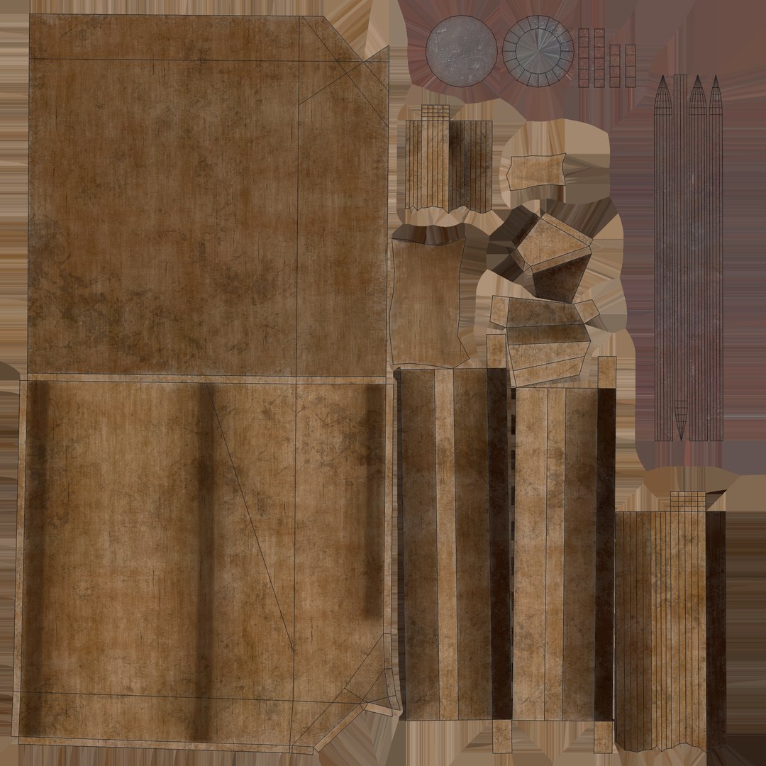 3D Damaged Wood Pallet Model - TurboSquid 2270244