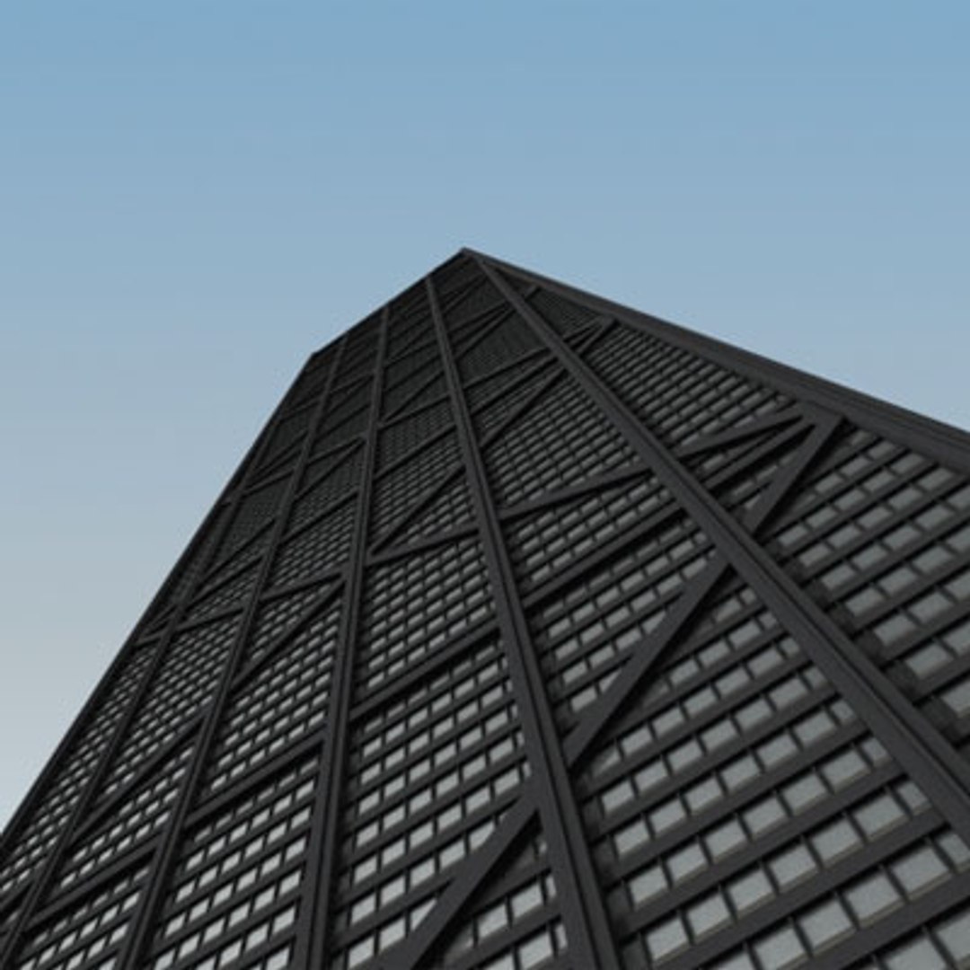 3d John Hancock Center Building Model