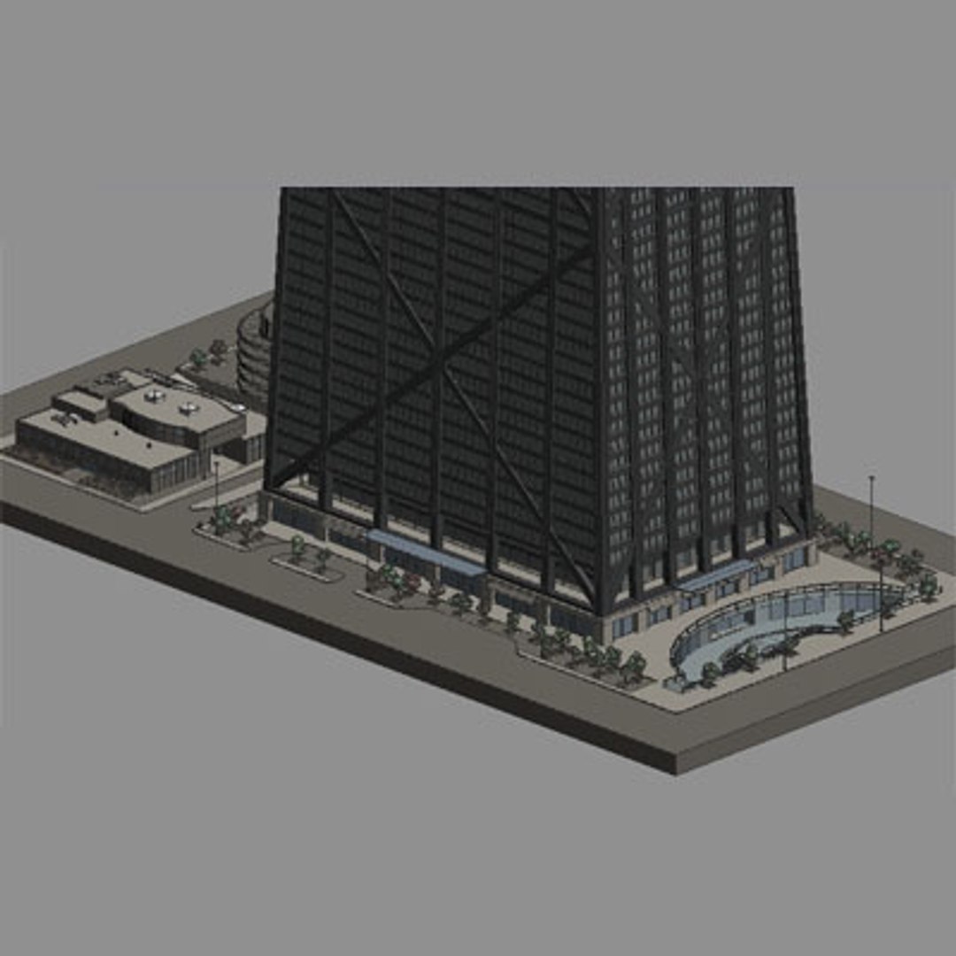 3d John Hancock Center Building Model