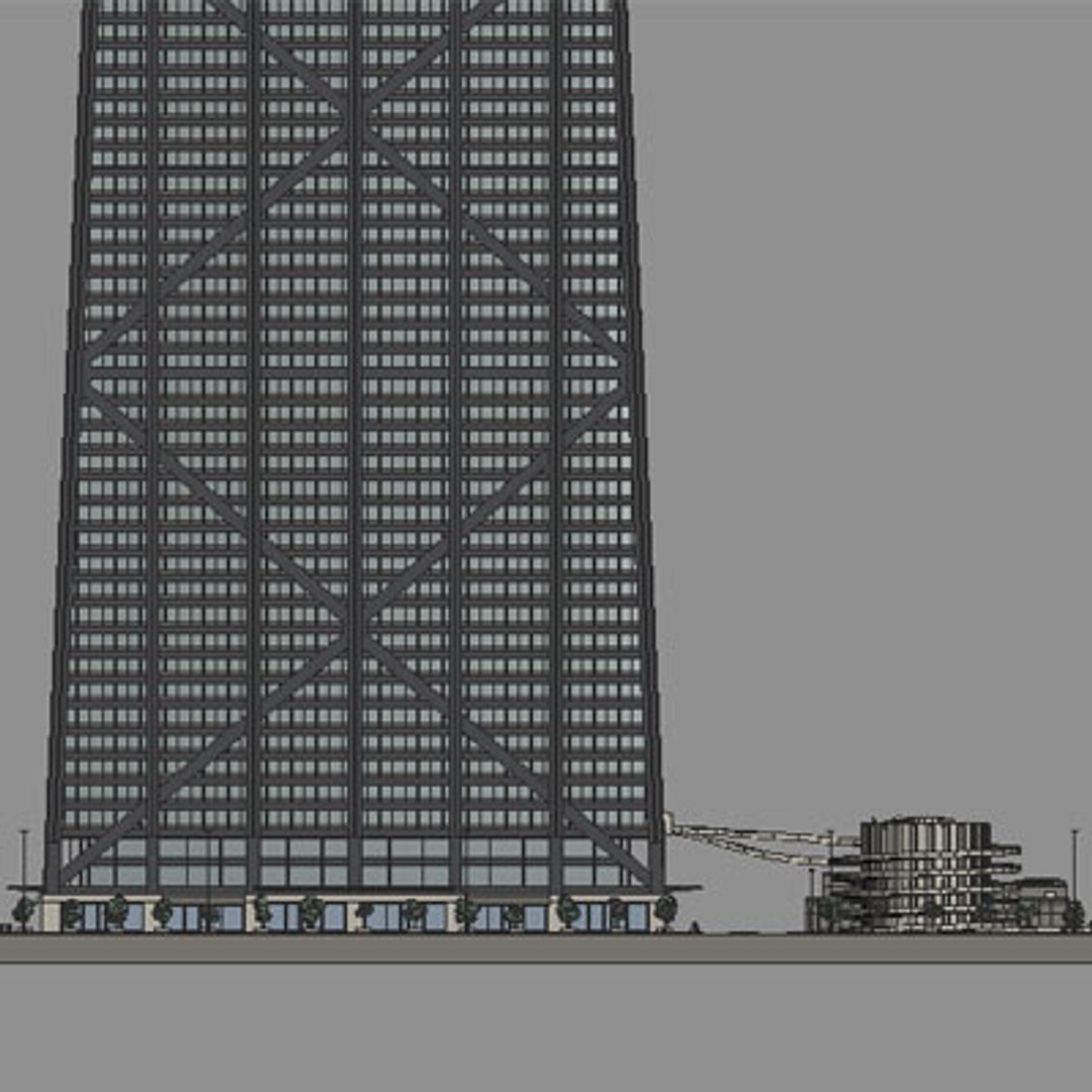 3d John Hancock Center Building Model
