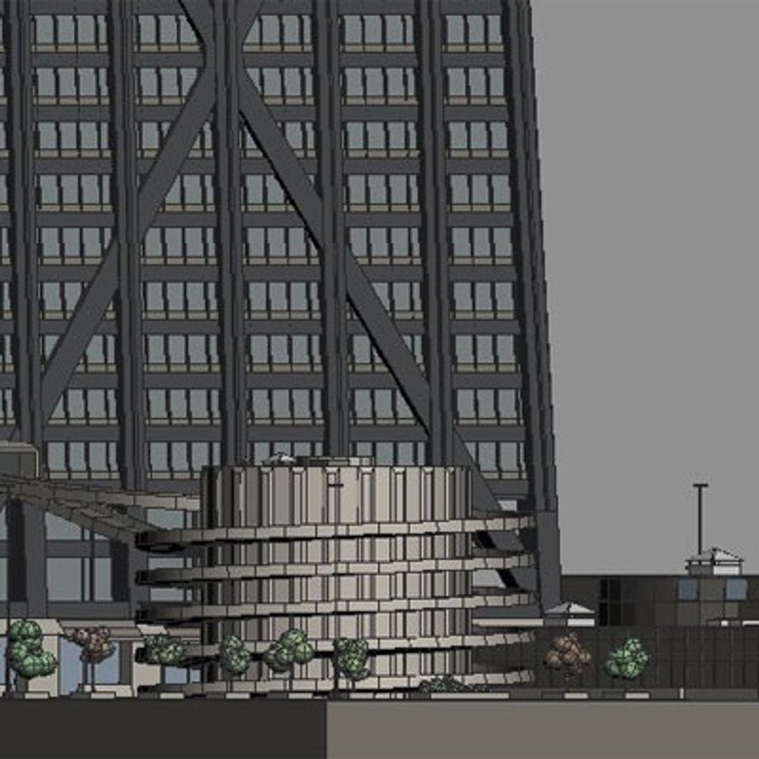 3d John Hancock Center Building Model