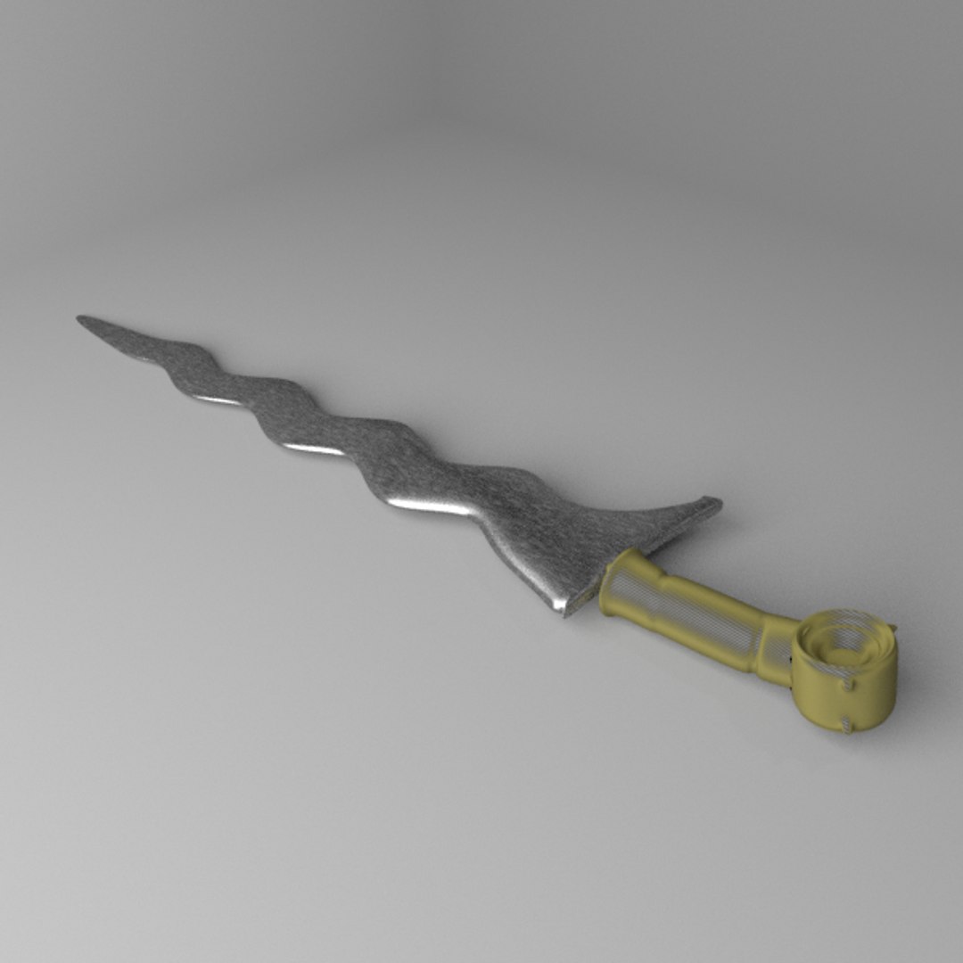 3D Kris Dagger 4 - TurboSquid 1582212