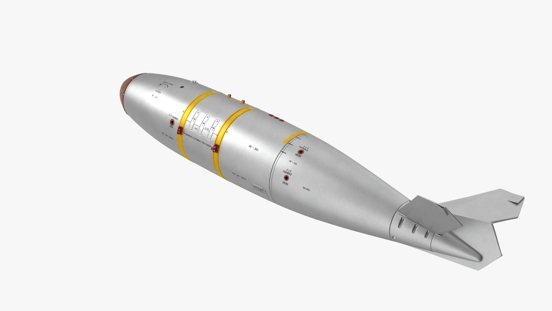 3D Nuclear Bombs Collection 4 Model - TurboSquid 2142730