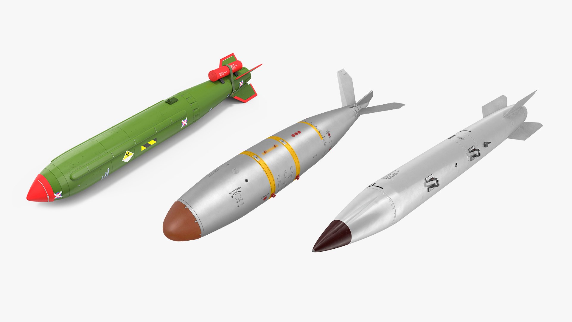 3D Nuclear Bombs Collection 4 Model - TurboSquid 2142730