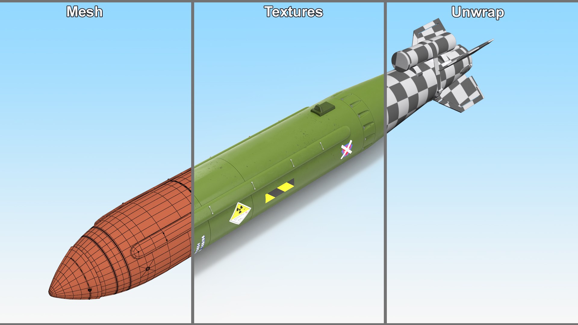 3D Nuclear Bombs Collection 4 model - TurboSquid 2142730