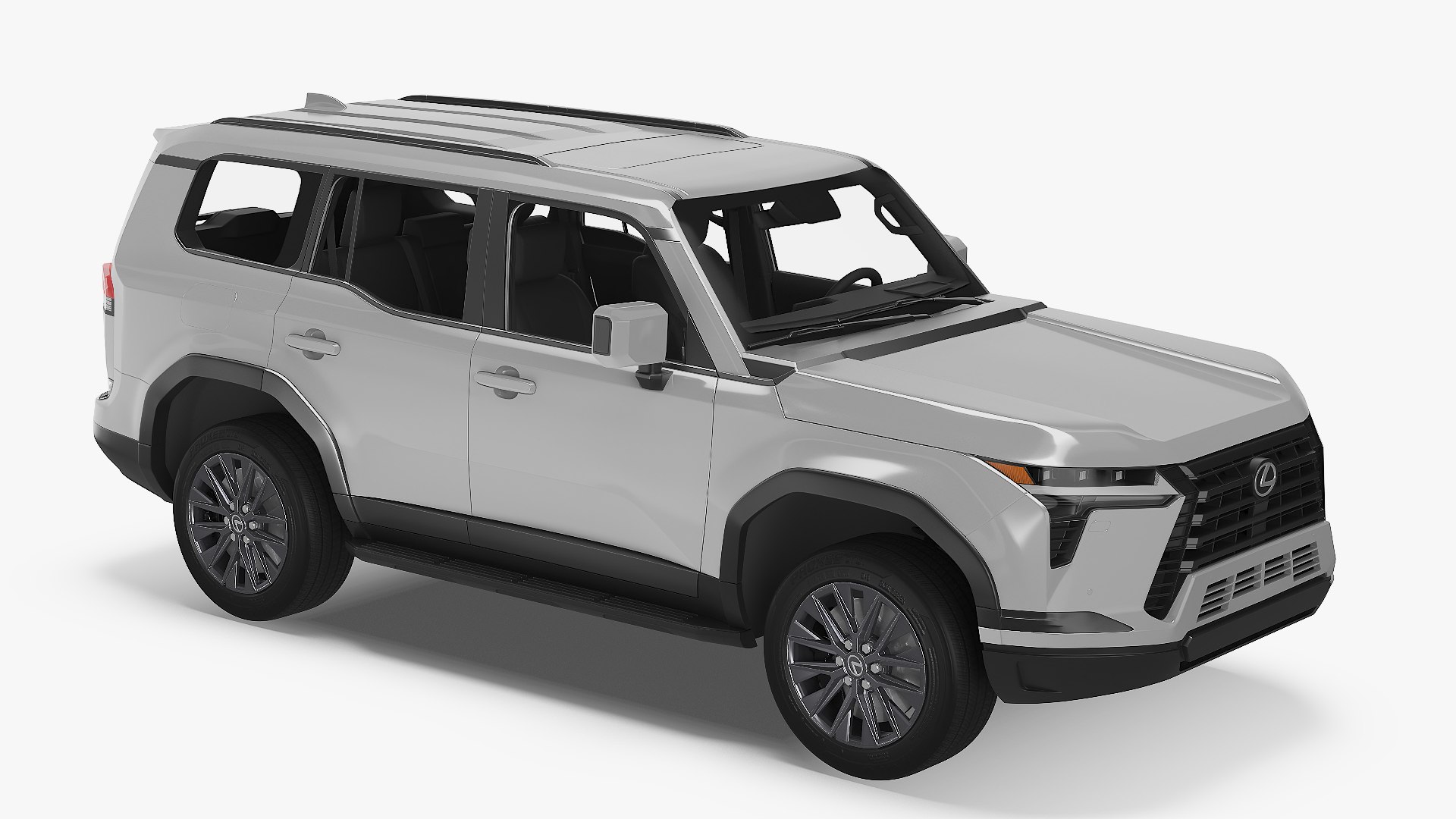 Lexus GX 550 SUV Eminent Atomic Silver Rigged Model - TurboSquid 2327125