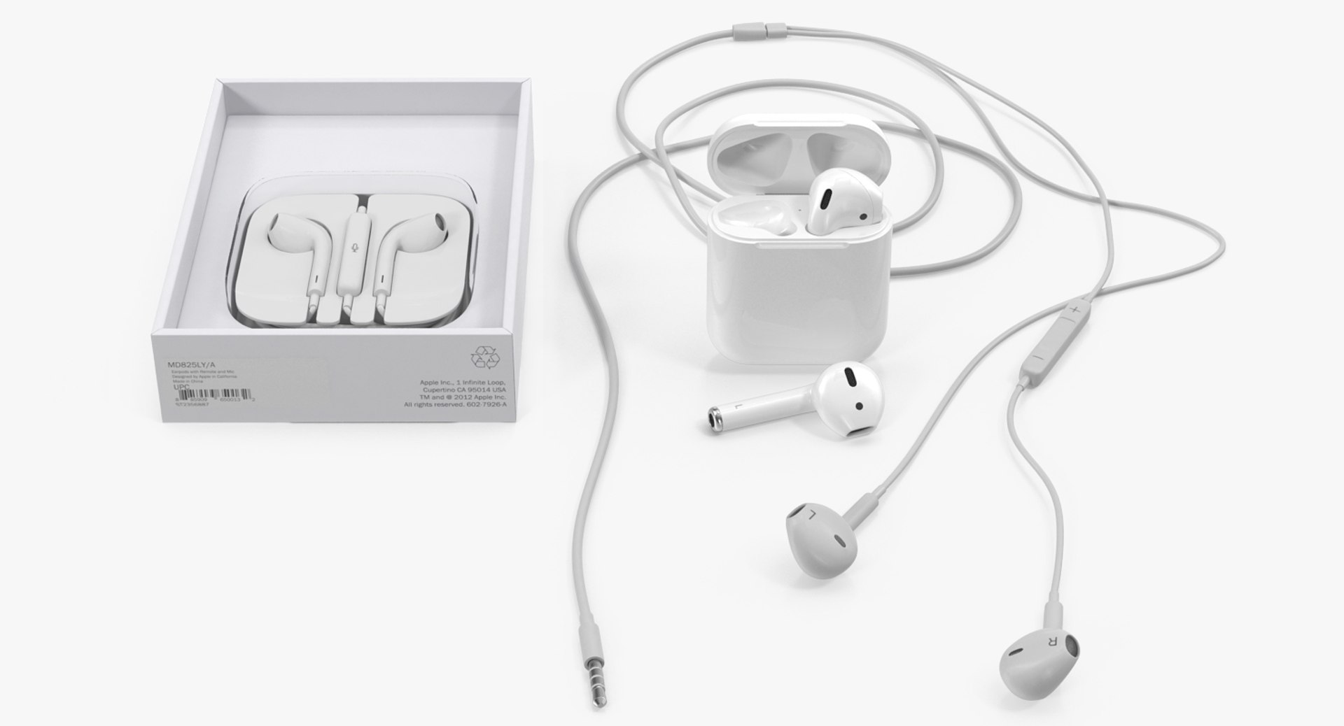 3D apple earpods - TurboSquid 1182096