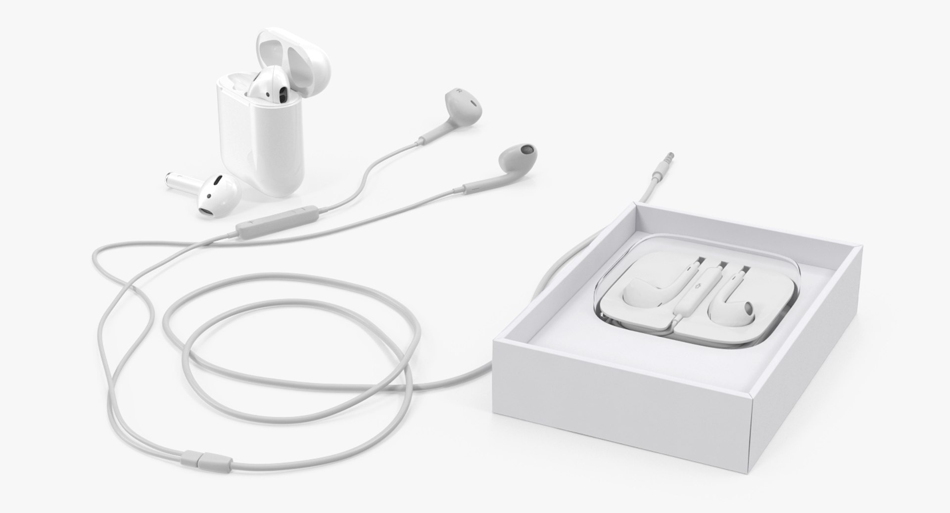 3D apple earpods - TurboSquid 1182096
