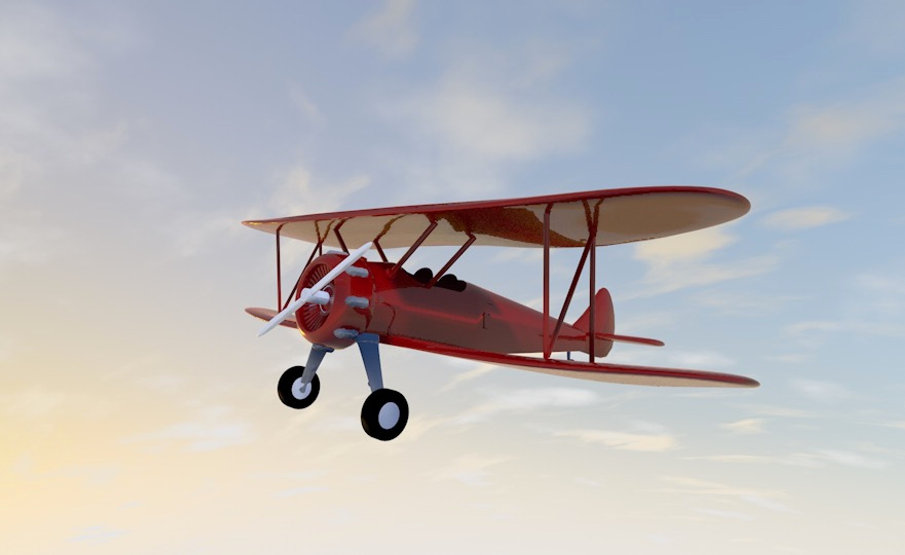 Biplane Aircraft Model - TurboSquid 1195687