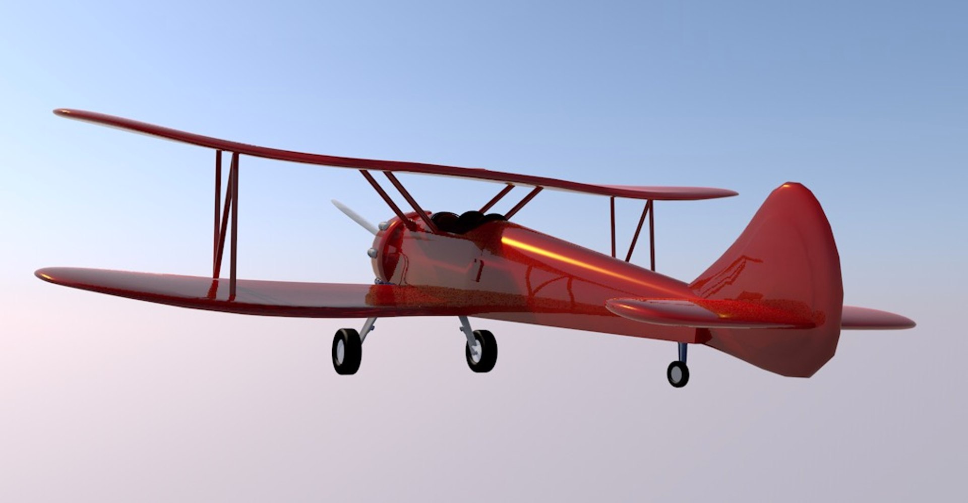 Biplane Aircraft Model - TurboSquid 1195687