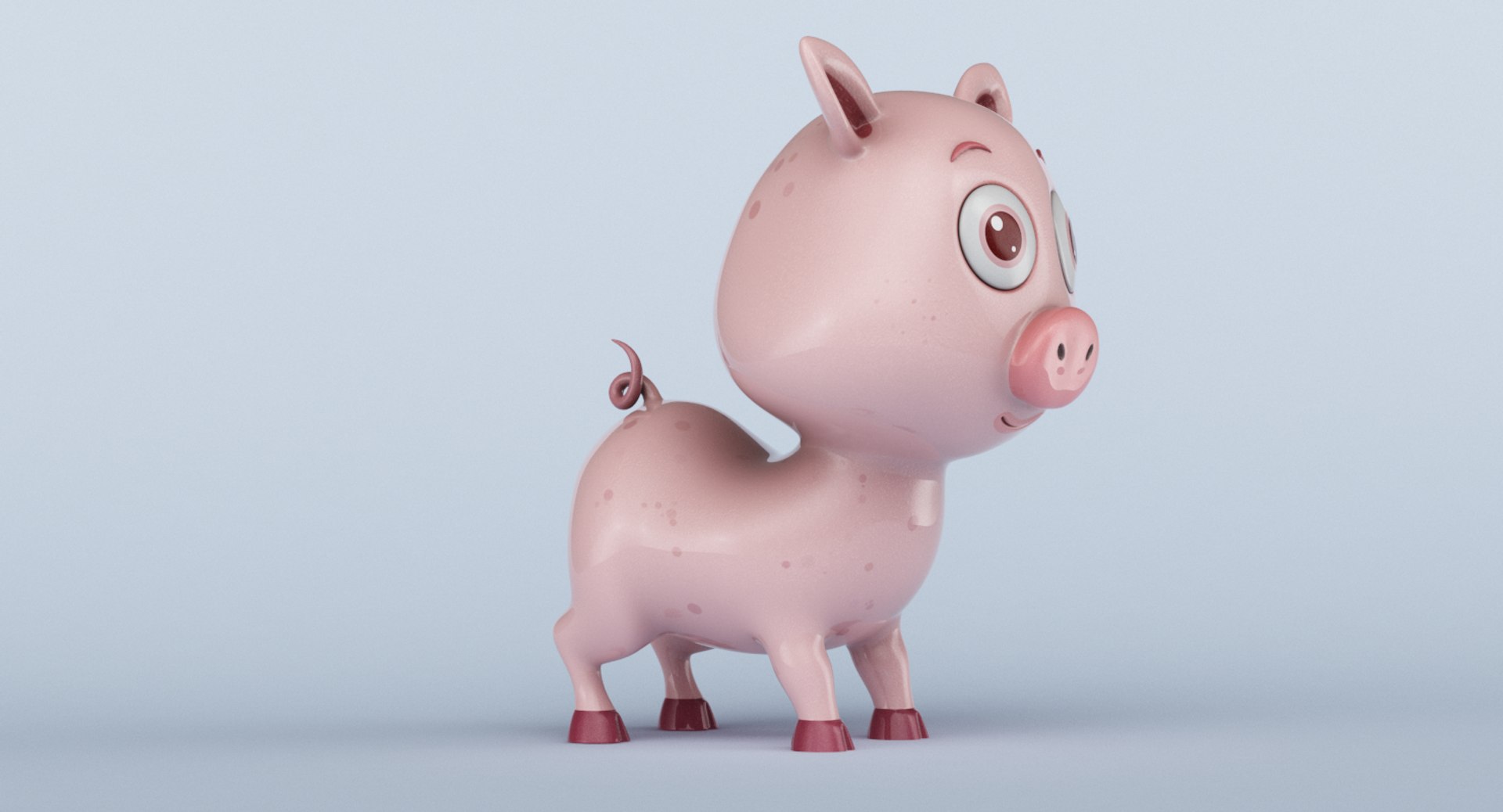 3D Model Cartoon Pig Animation - TurboSquid 1190347