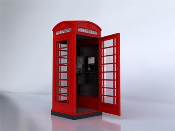 british red phone 3d model