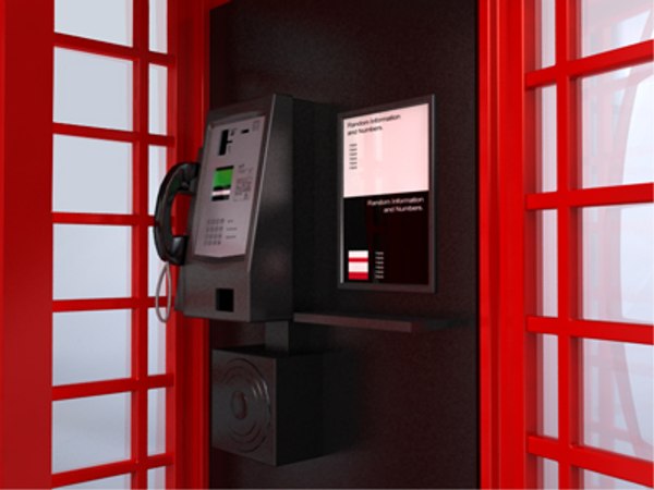 british red phone 3d model