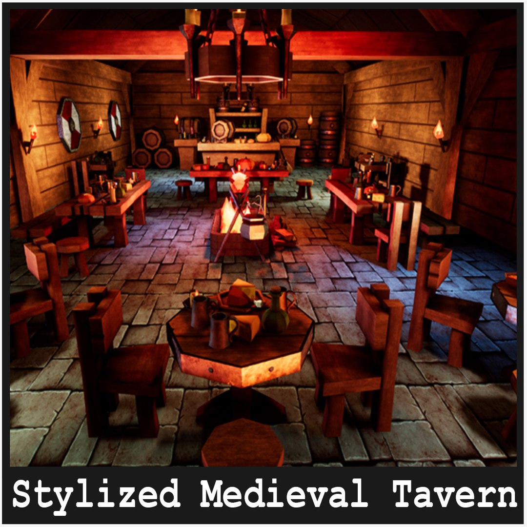 3D Stylized Tavern 51 Assets - TurboSquid 1984310