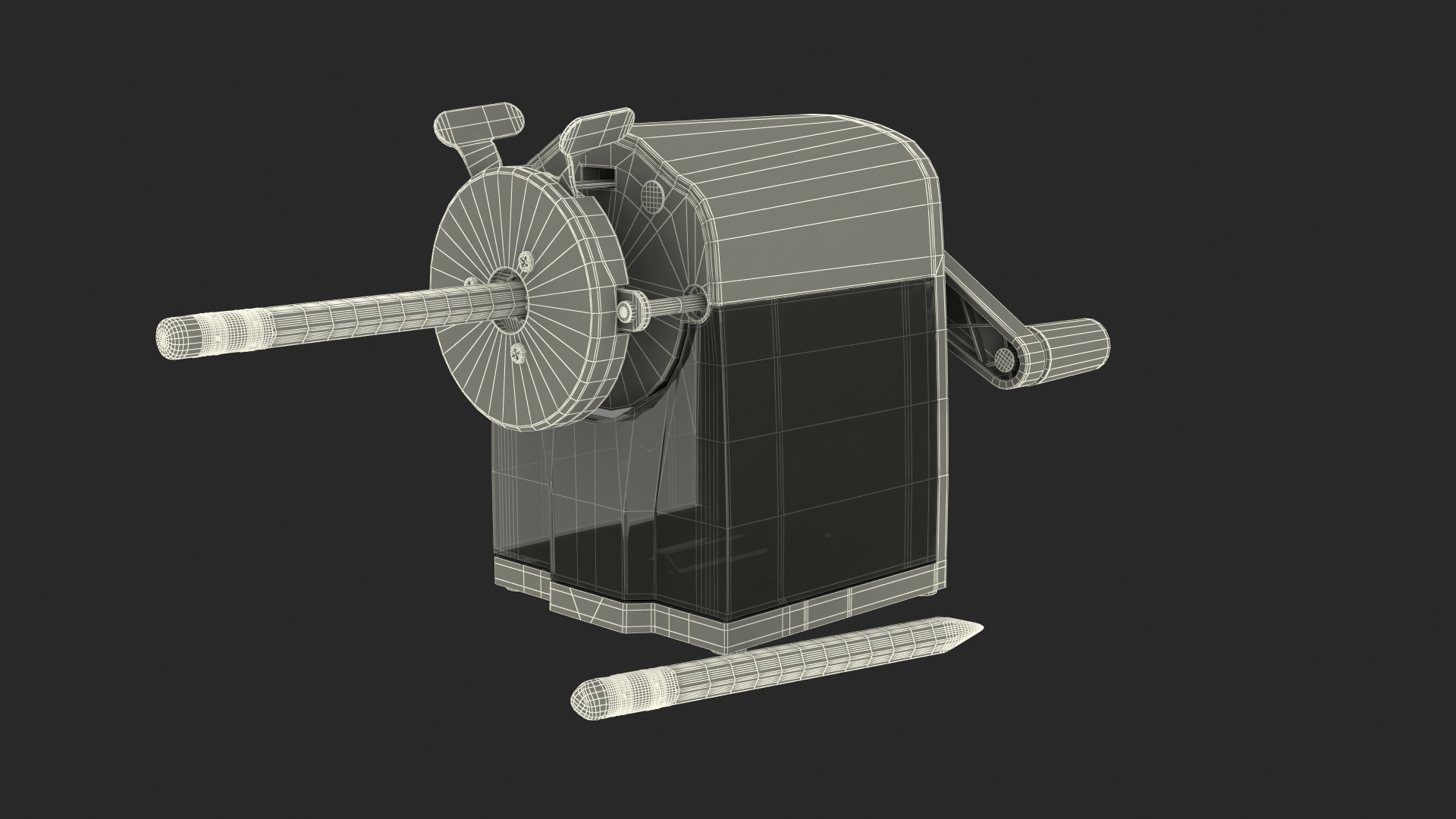 Crank Pencil Sharpener Model - TurboSquid 1687402