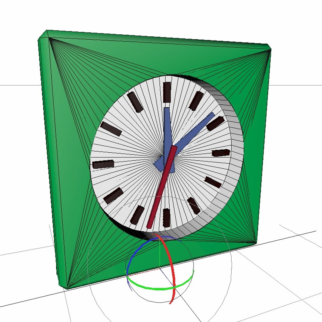 Wall Clock Model - TurboSquid 1450538