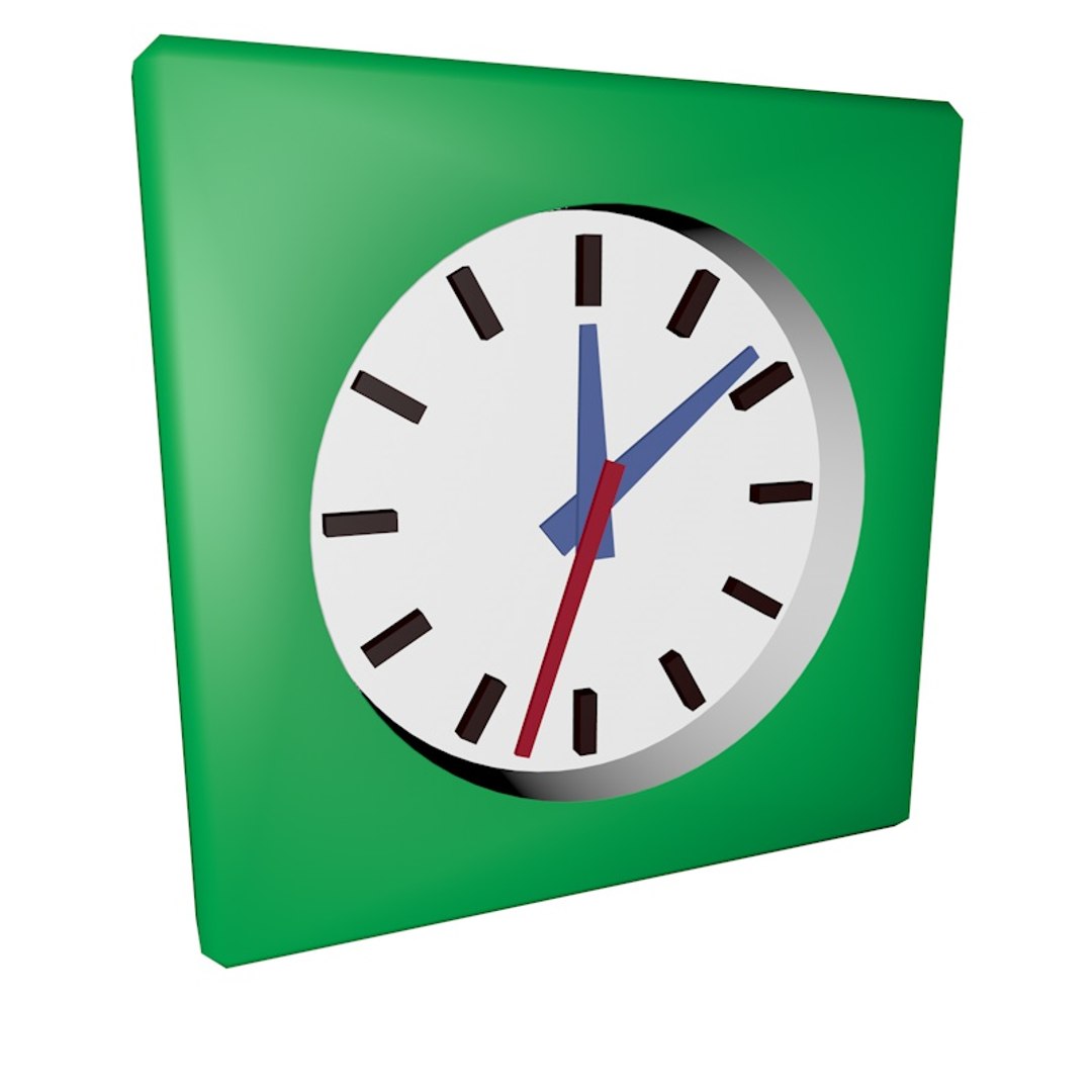 Wall Clock Model - TurboSquid 1450538