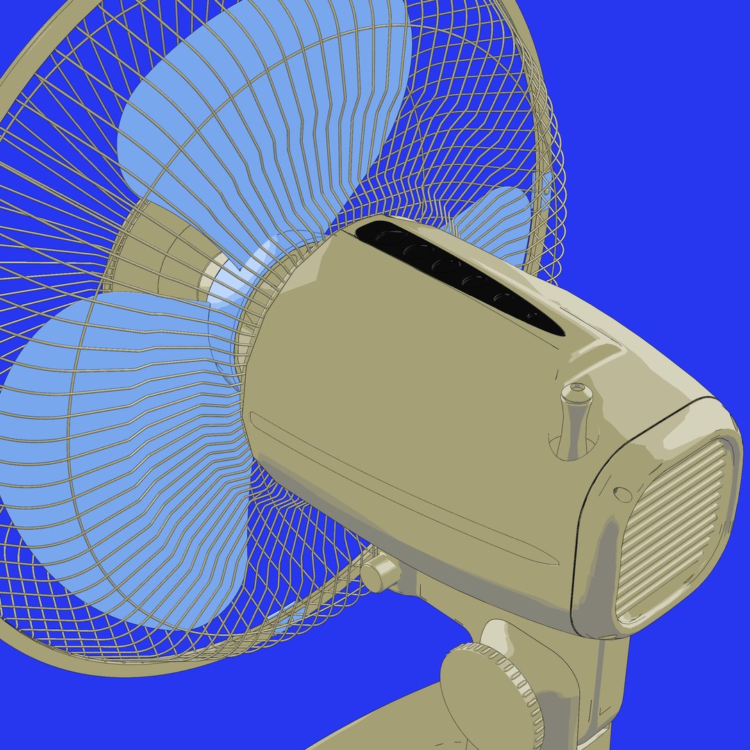 3d oscillating fan model