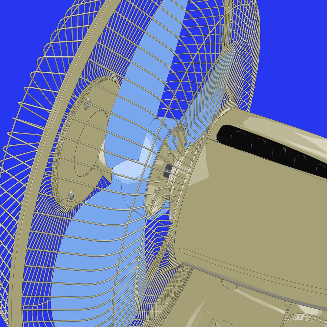 3d oscillating fan model